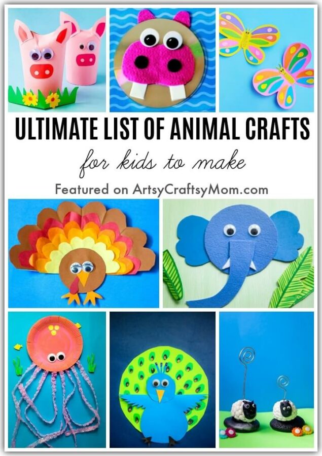 100 Animal Crafts For Kids To Celebrate World Animal Day 