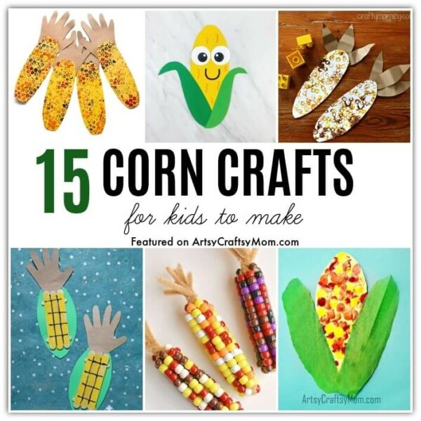 15 Cute and Colorful Corn Crafts for Fall