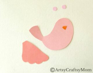 Beautiful DIY Mothers Day Bird Card for Kids