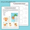 Cute and Easy Dragon Bookmark Papercraft for Kids