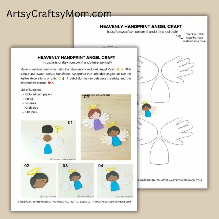 Heavenly Handprint Angel Craft for Kids