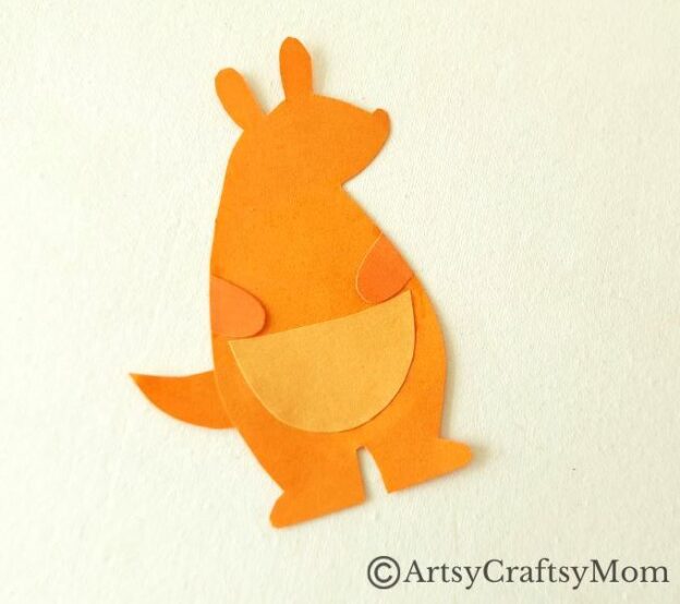 Adorable Mothers Day Kangaroo Craft for Kids