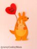 Adorable Mothers Day Kangaroo Craft for Kids