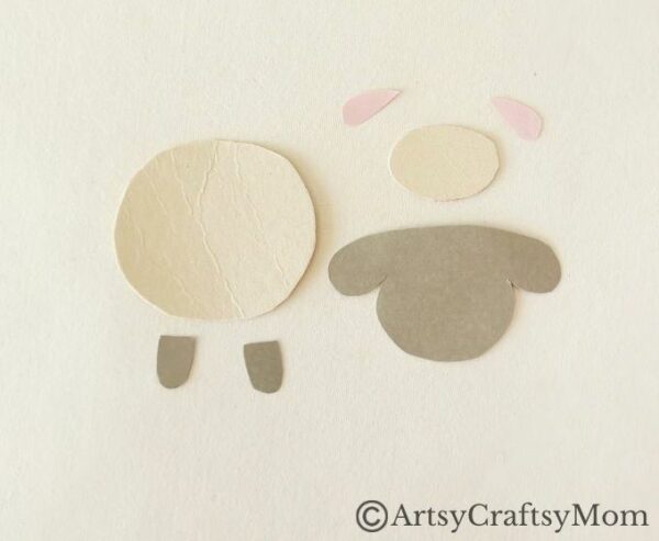 Cute and Easy Crumpled Paper Sheep Craft for Kids