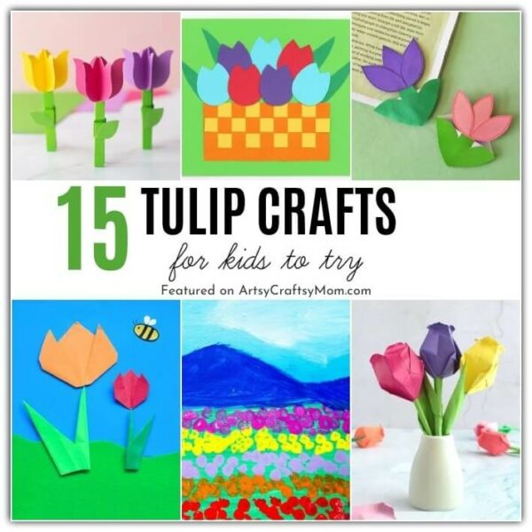 15 Colorful Tulip Crafts for Kids
