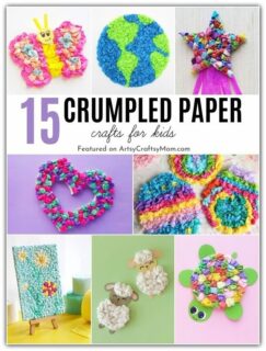 15 Cute and Creative Crumpled Paper Crafts for Kids