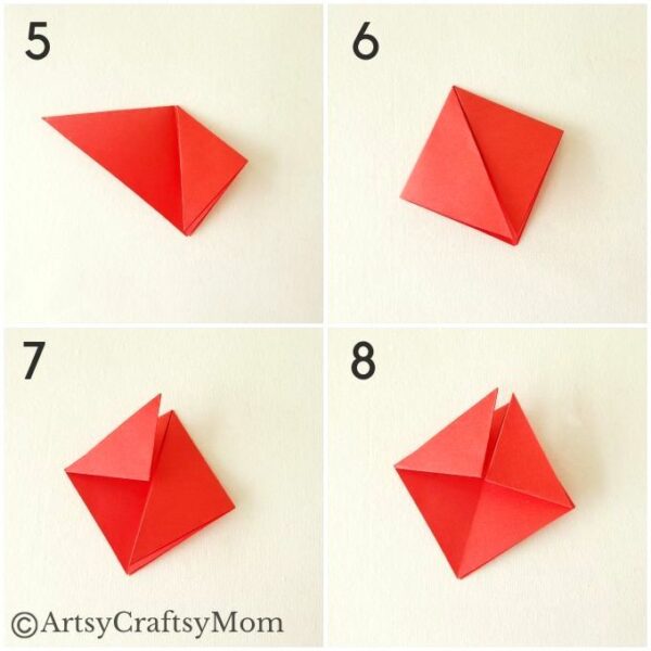 Cute and Easy Origami Ladybug Craft for Kids