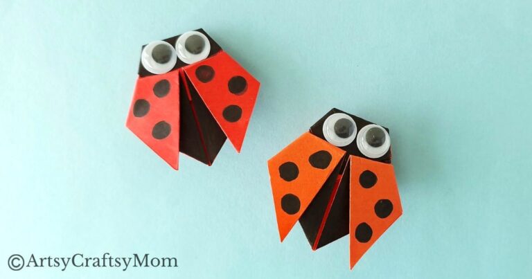 Cute and Easy Origami Ladybug Craft for Kids
