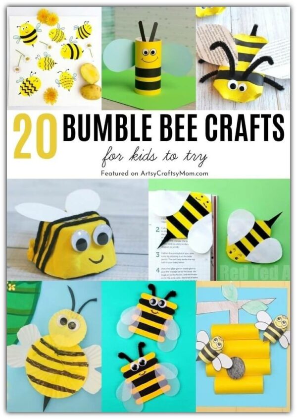 20 Bright Bee Crafts for Kids