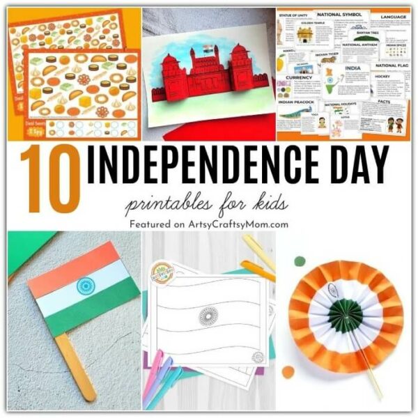 10 Amazing India Independence Day Printables for Kids