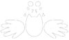 Easy Handprint Bat Paper Craft for Halloween