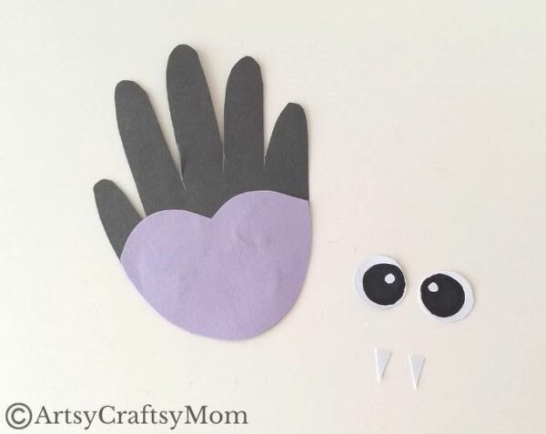 Creative Handprint Dracula Craft for Halloween