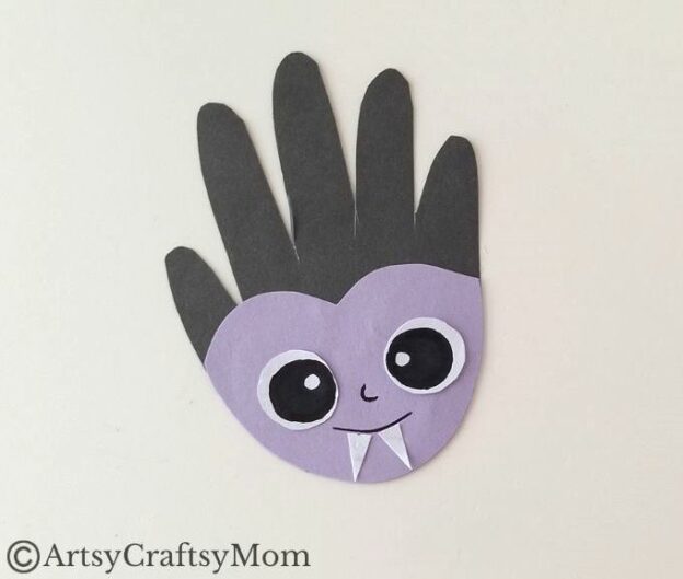 Creative Handprint Dracula Craft for Halloween