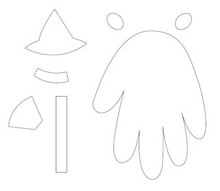 Cute and Easy Handprint Ghost Craft for Kids