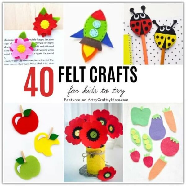 40 Fluffy and Fun Felt Crafts for Kids