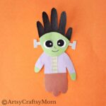 Easy Handprint Frankenstein Craft for Kids
