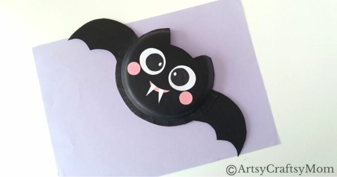 Easy and Fun Paper Plate Bat Craft for Kids