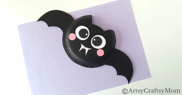 Easy and Fun Paper Plate Bat Craft for Kids