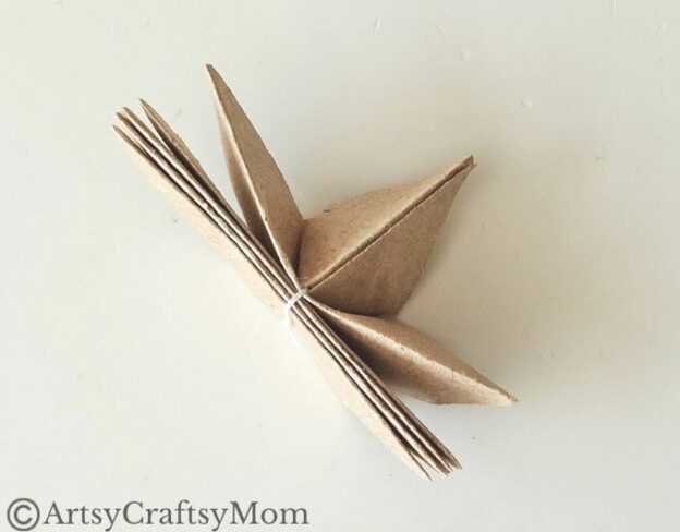Easy DIY Paper Bag Star Ornament for Christmas