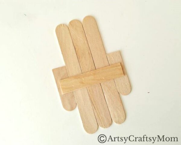 Festive Popsicle Stick Nutcracker Craft for Kids