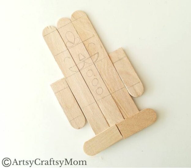 Festive Popsicle Stick Nutcracker Craft for Kids