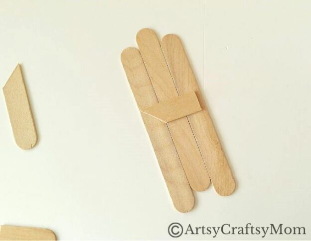Cheerful Popsicle Stick Santa Craft for Kids