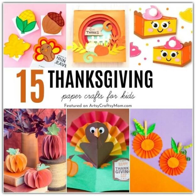 15 Easy Thanksgiving Paper Crafts for Kids
