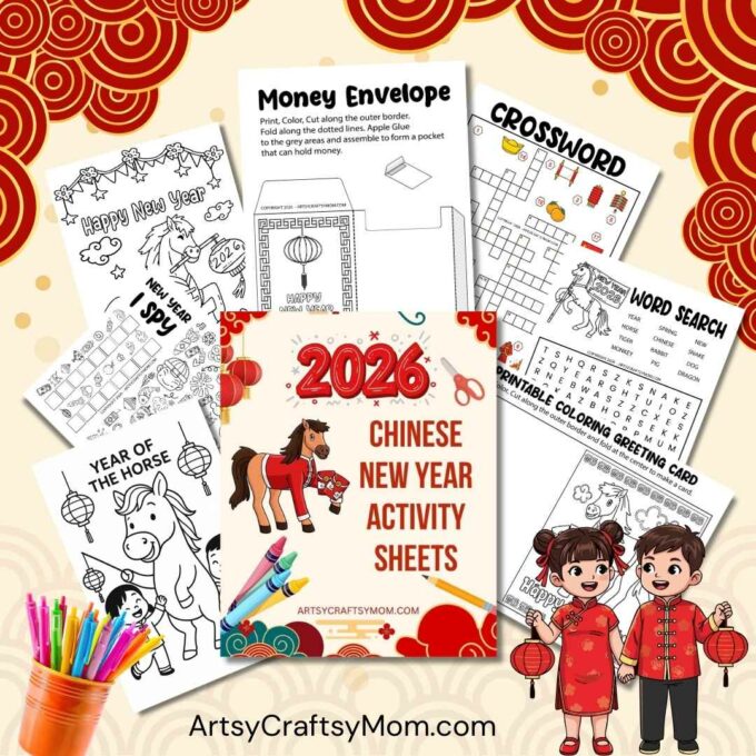 Chinese New Year Activity Pack - Artsy Craftsy Mom