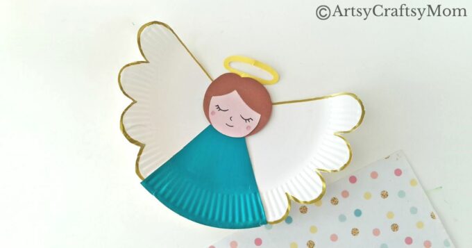 Easy Paper Plate Angel Craft for Kids