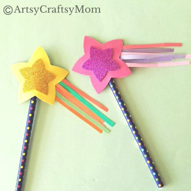 Simple and Sparkling Star Wand Pencil Topper Craft