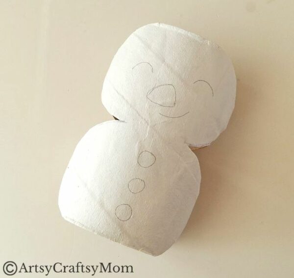 Terrific Toilet Paper Roll Snowman Craft for Kids