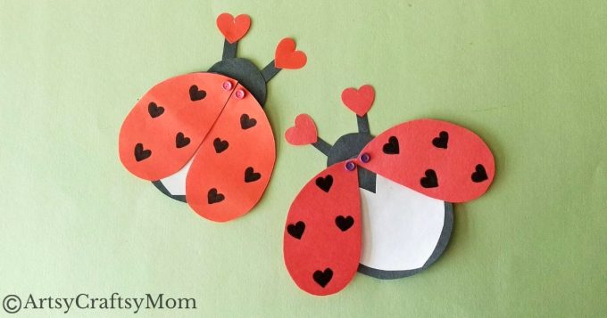 Cute and Easy DIY Ladybug Valentine Card