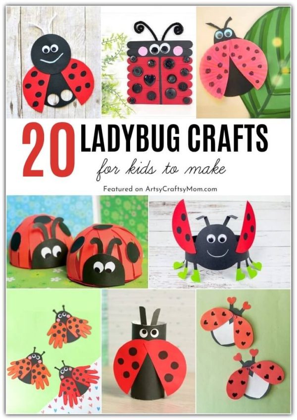 Adorable Handprint Ladybug Craft for Spring