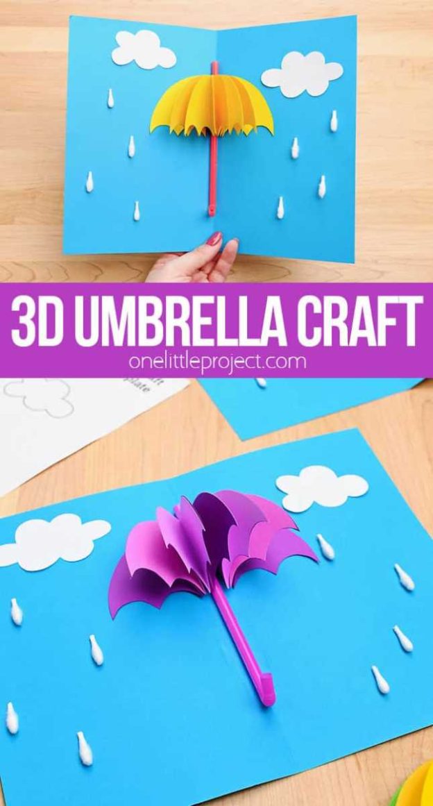 25 Unusual Umbrella Crafts for Kids