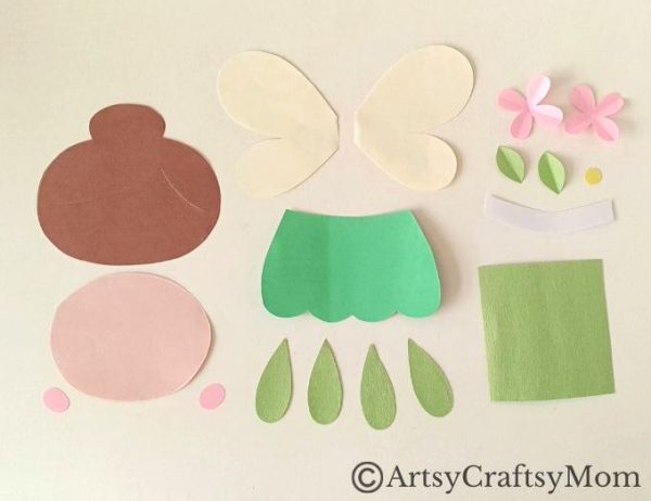 Easy Paper Bag Spring Fairy Puppet