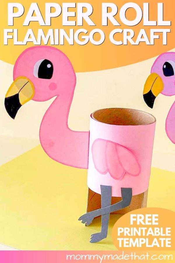 20 Fun and Fancy Flamingo Crafts for Kids