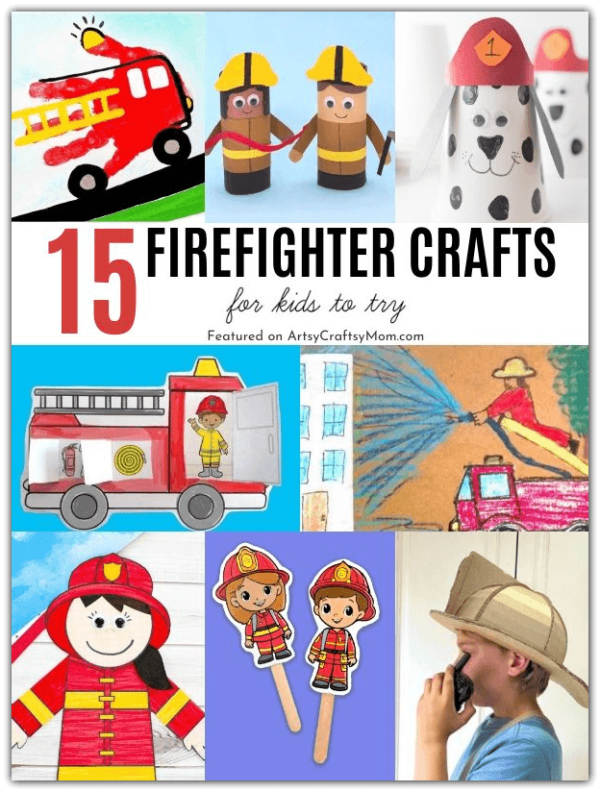 15 Fascinating Firefighter Crafts for Kids