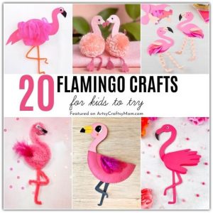 20 Fun and Fancy Flamingo Crafts for Kids
